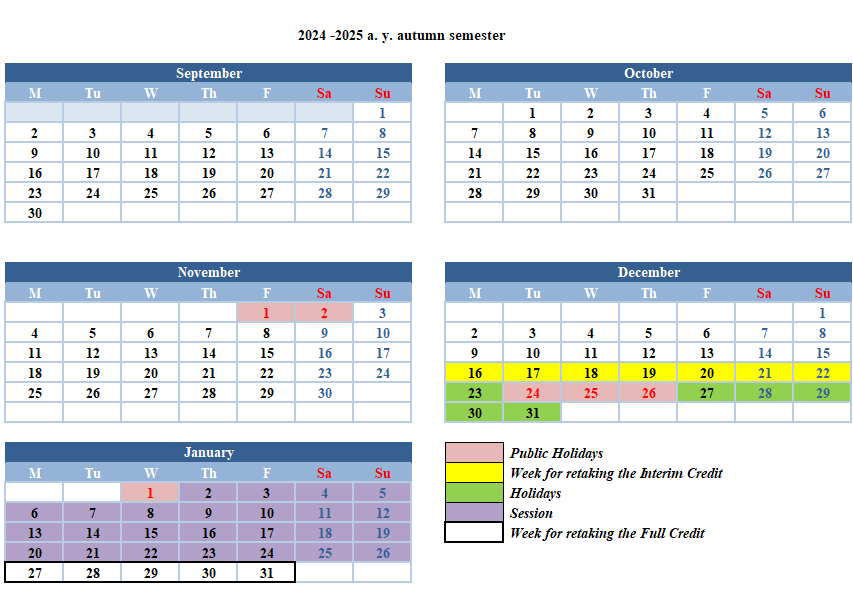 Study time tables | VILNIUS TECH